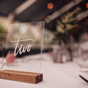 Acrylic Table Numbers, Wedding Table Numbers, Table Numbers ...