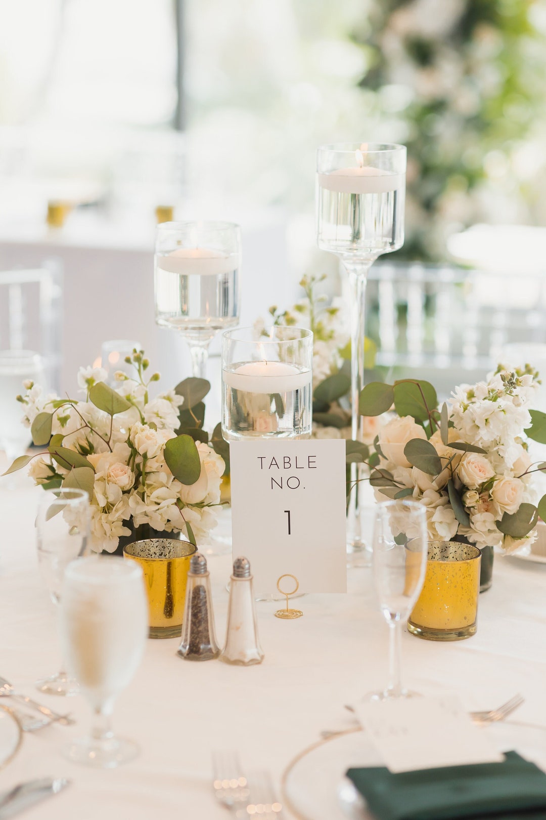 Modern Table Numbers, Wedding Table Numbers, Thick Wedding Table ...