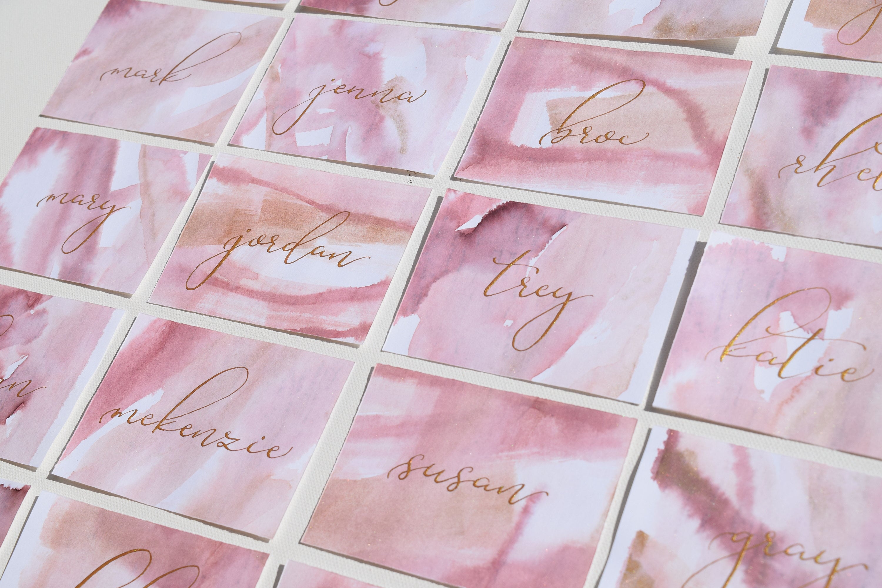 Watercolor Wash Place Cards Wedding Place Cards Place Cards - Etsy