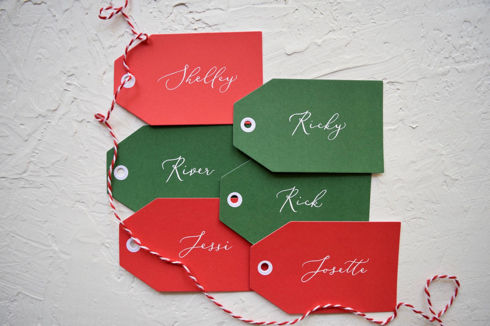 Handwritten Christmas Tags, Personalized Christmas Tags, Gift Tags ...