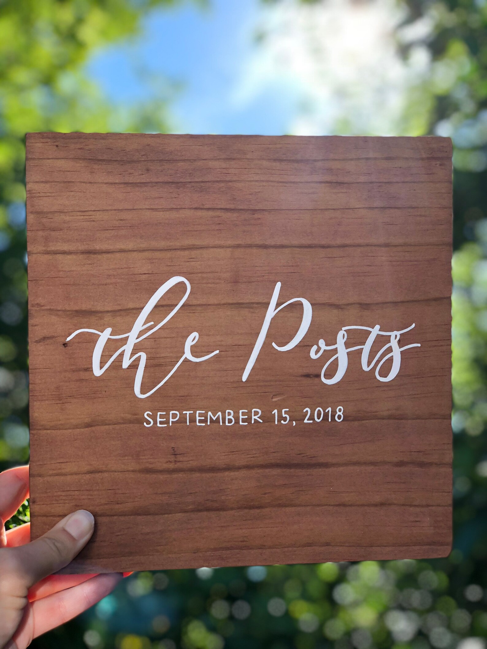 Stained Wood Sign, Custom Wooden Sign, Wooden Wedding Sign, Anniversary ...