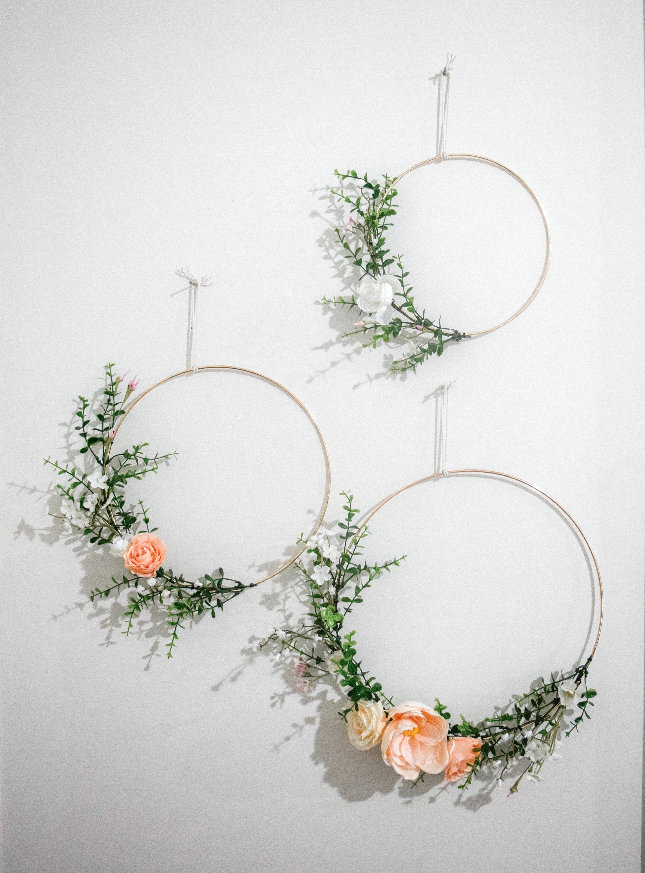 Custom Floral Hoops Floral Hoop Greenery Hoop Wreath | Etsy