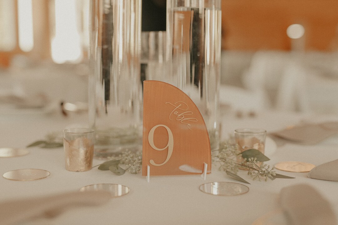 Acrylic Arch Table Numbers - Etsy