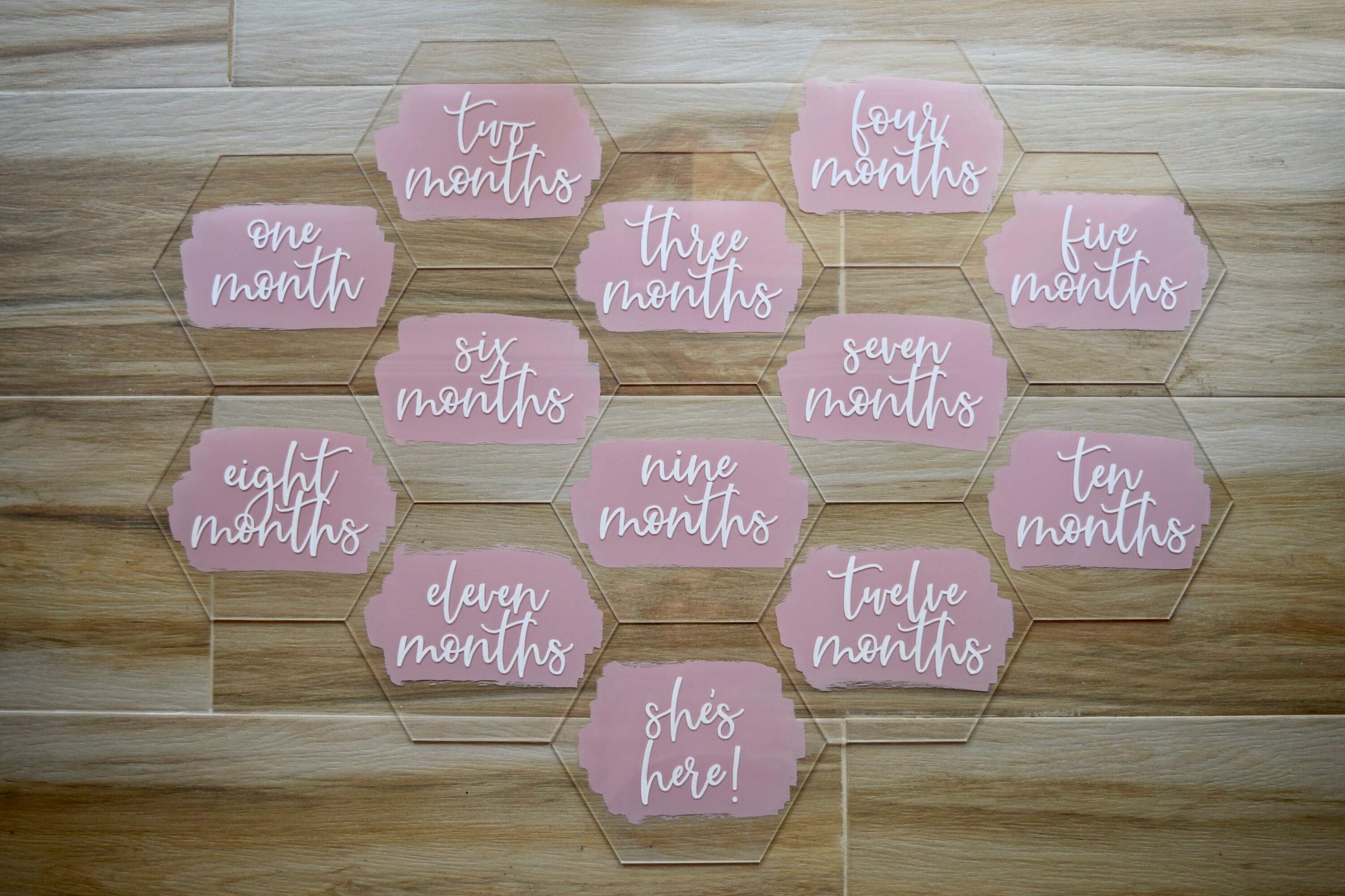 Milestone Markers Baby Milestone Markers Acrylic Milestone | Etsy