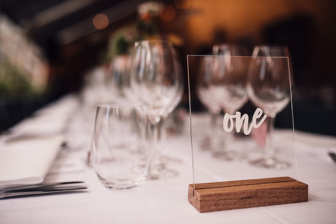 Acrylic Table Numbers, Wedding Table Numbers, Table Numbers ...