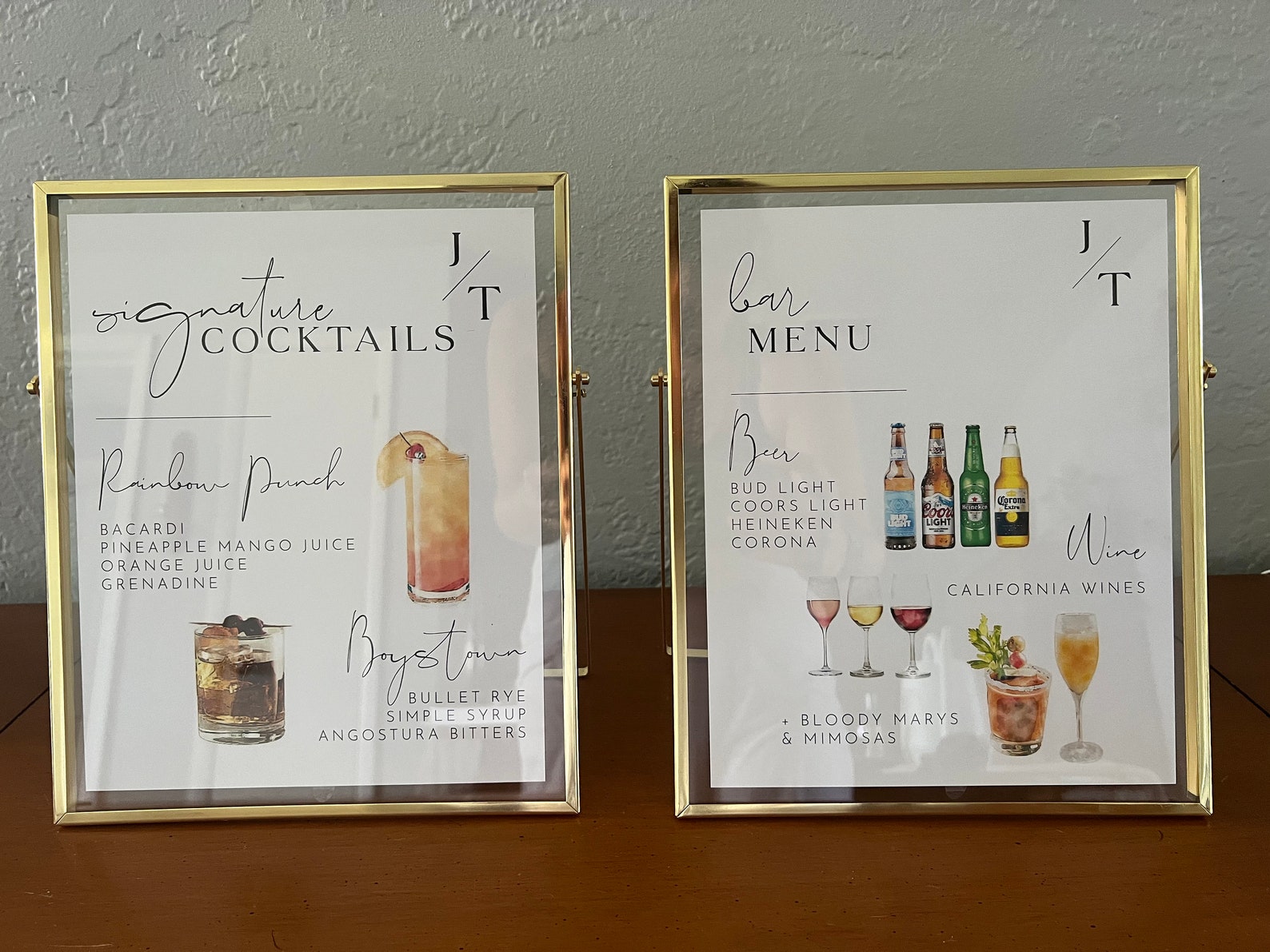 Custom Bar Menu Sign Custom Bar Menu Sign With Illustrations | Etsy