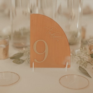 Acrylic Arch Table Numbers - Etsy