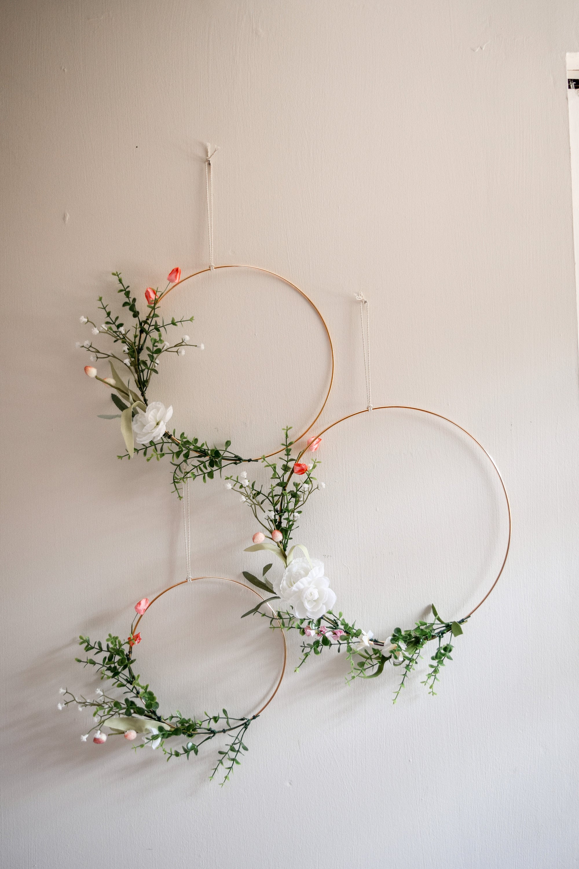 Custom Floral Hoops, Floral Hoop, Greenery Hoop Wreath, Boxwood Hoops ...