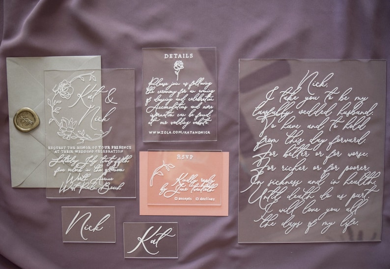 Handwritten Wedding Vows, Personalized Wedding Vows, Wedding Vows on ...