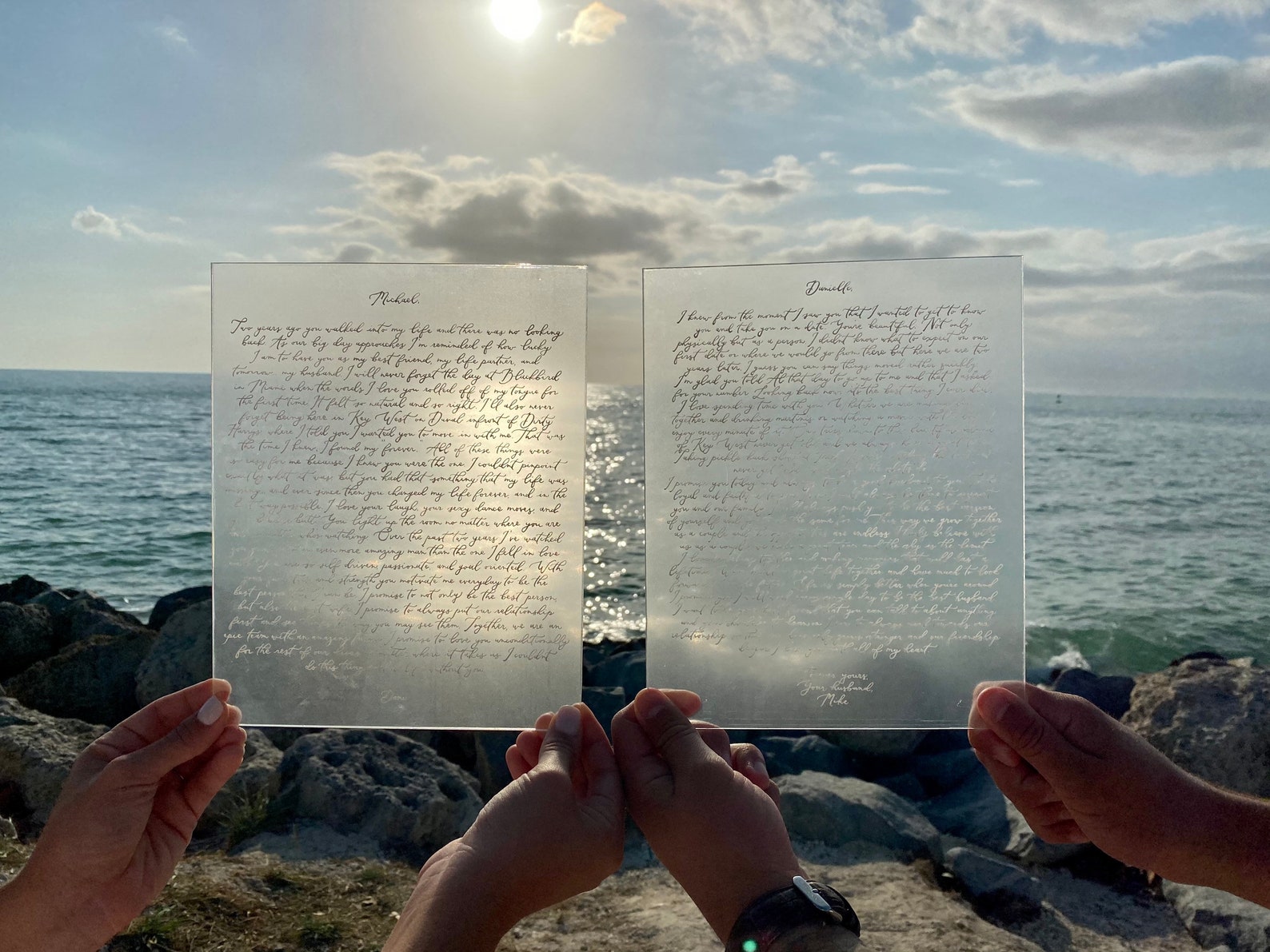 Handwritten Wedding Vows, Personalized Wedding Vows, Wedding Vows on ...