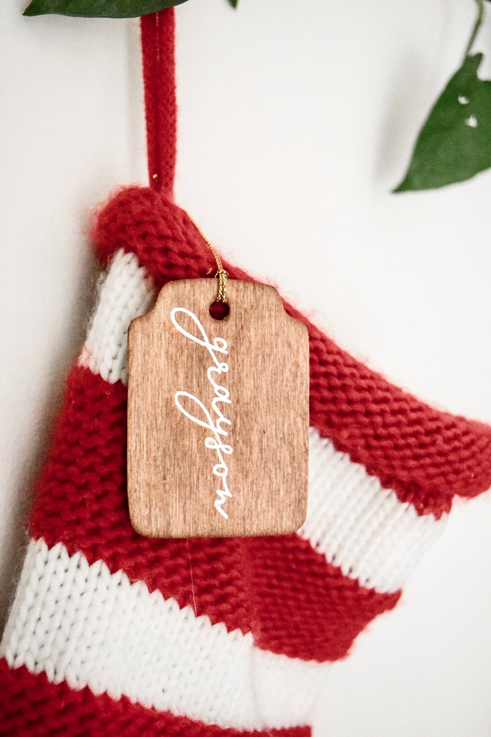Wooden Stocking Tags Custom Stocking Tags Christmas Stocking - Etsy