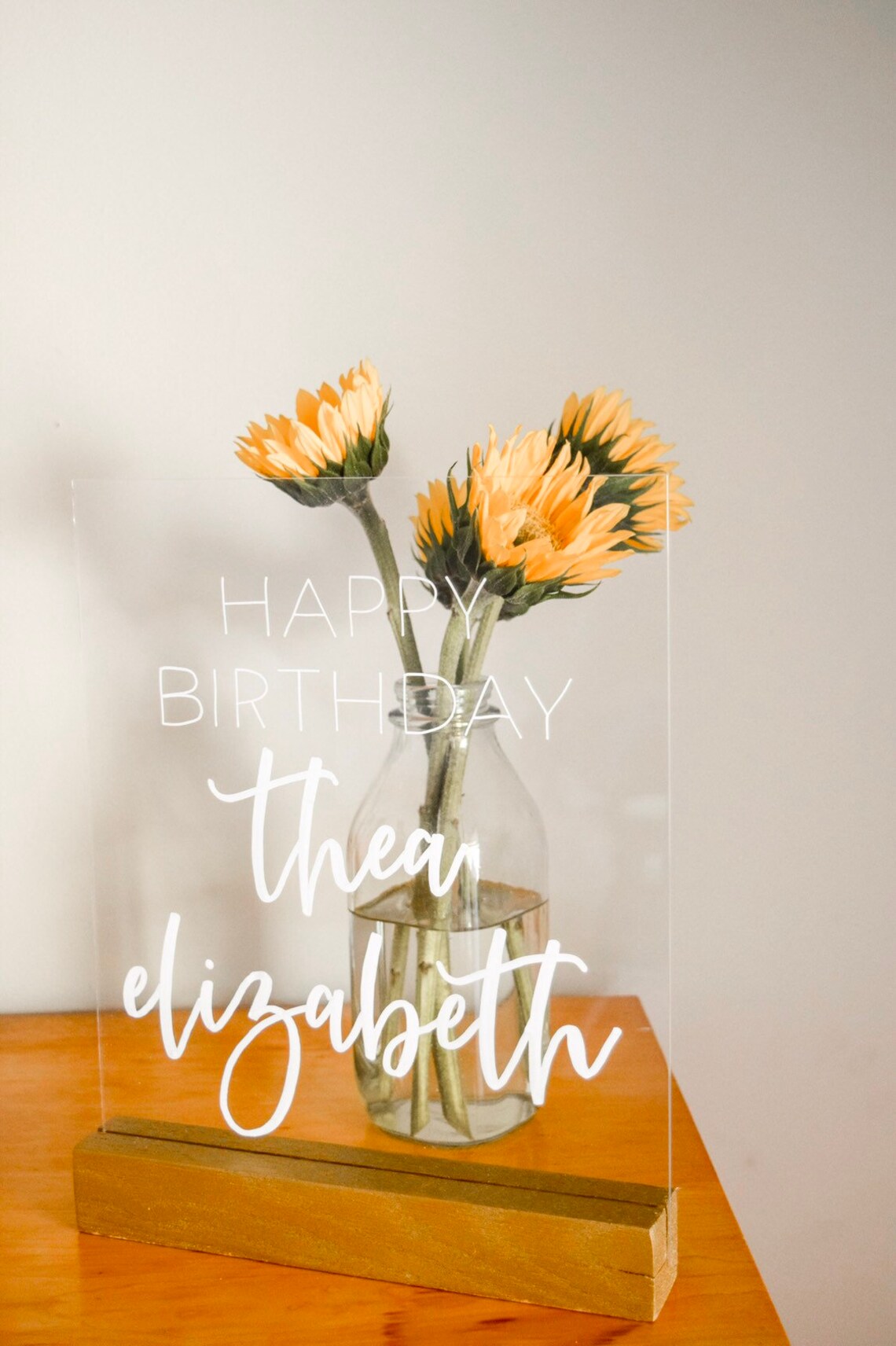 Acrylic Birthday Sign Happy Birthday Sign Birthday Party - Etsy