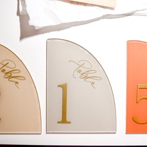 Acrylic Arch Table Numbers - Etsy