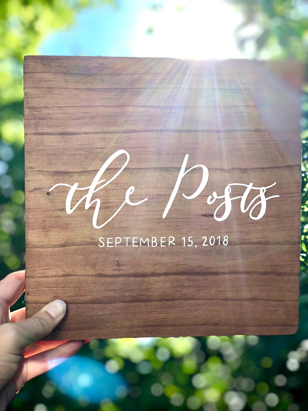 Stained Wood Sign, Custom Wooden Sign, Wooden Wedding Sign, Anniversary ...