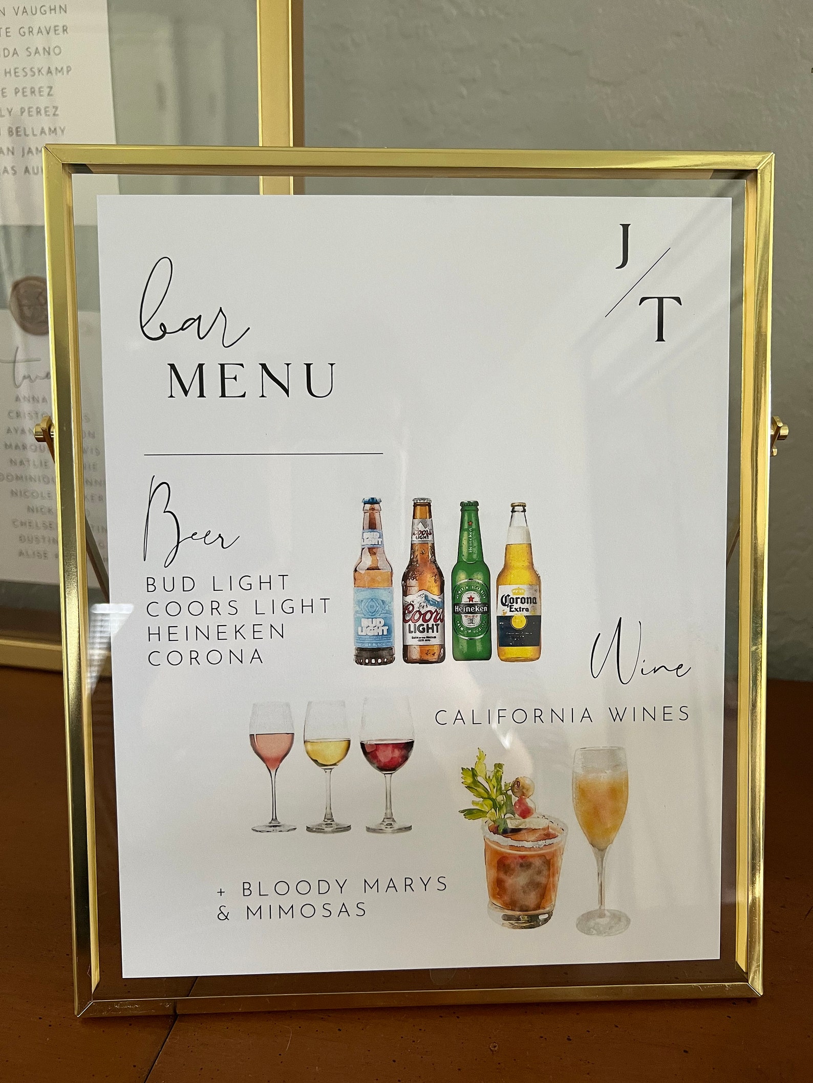 Custom Bar Menu Sign Custom Bar Menu Sign With Illustrations - Etsy