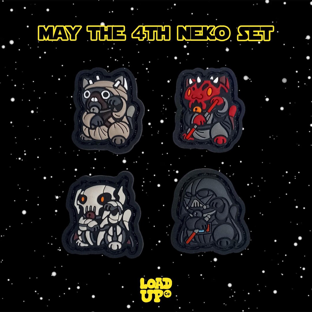 May the 4th Neko Ranger Eye Patches, Hook and Loop Morale Patch - Etsy