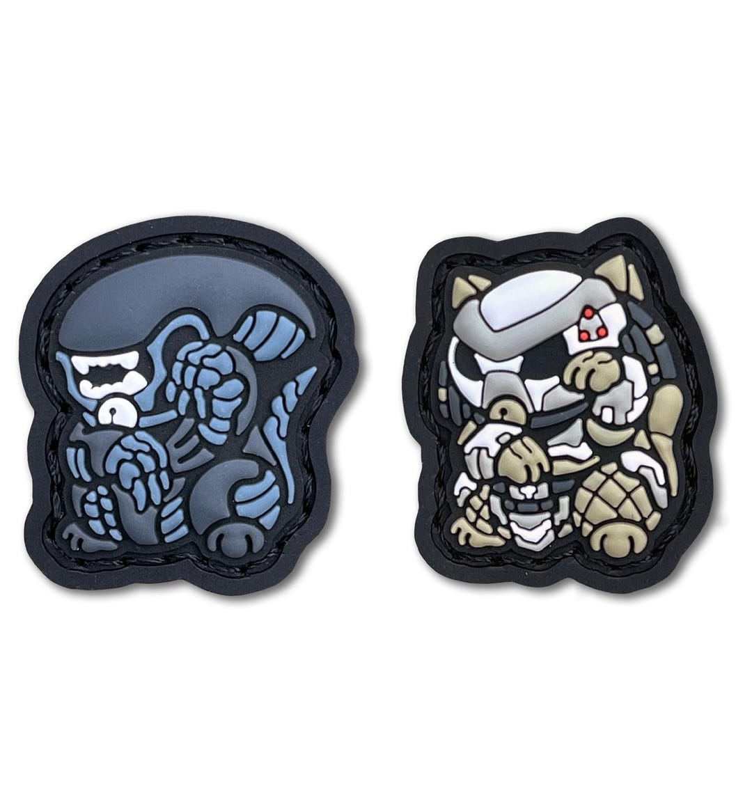 Alien & Predator Halloween Neko Ranger Eye Patch, Hook and Loop Morale ...