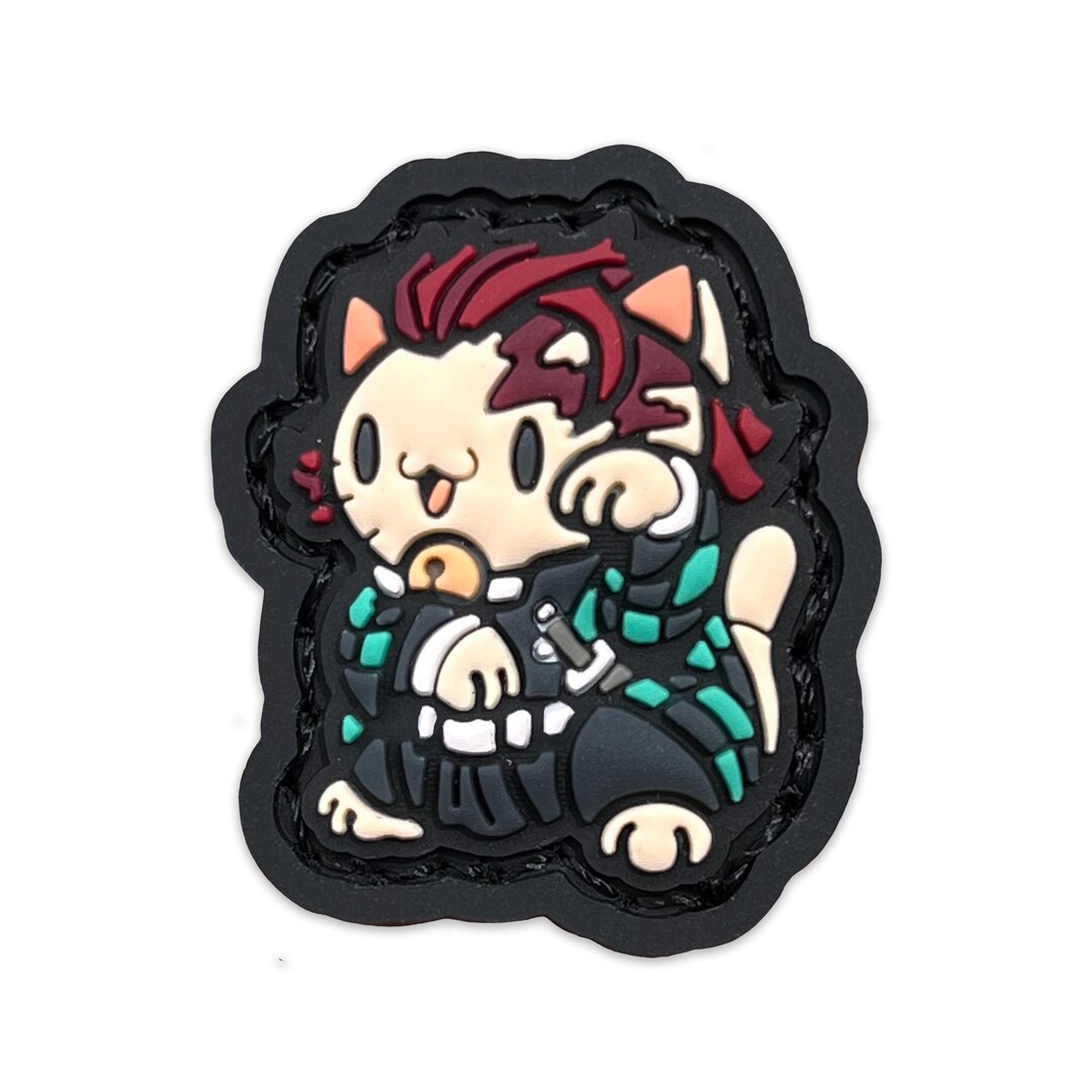 Swordsman Slayer Anime Neko Ranger Eye Patch, Hook and Loop Morale ...