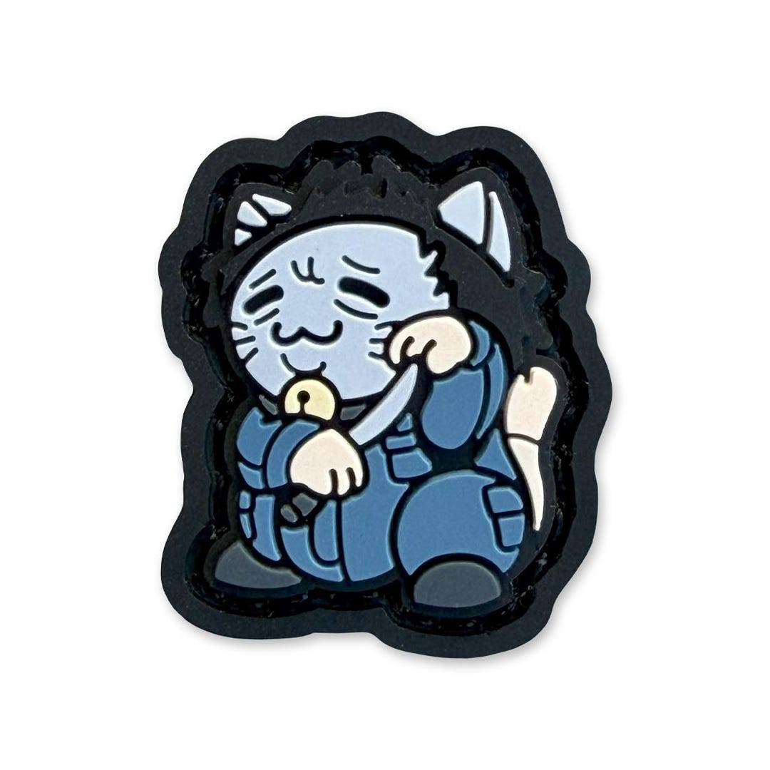 Slasher Neko Cat PVC Patch – Halloween Morale Patch - Etsy