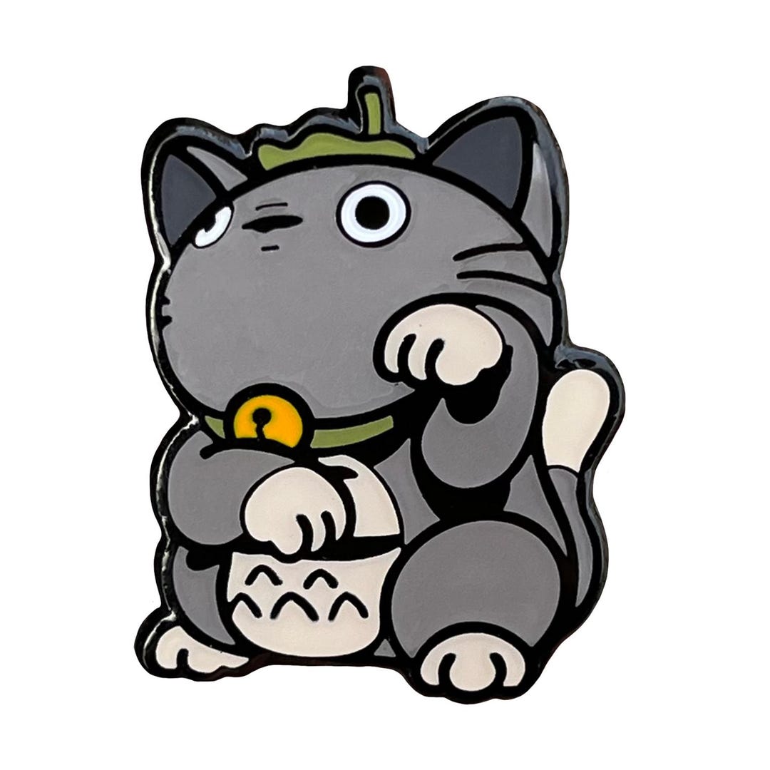 Totoro Neko Anime Enamel Pin - Etsy