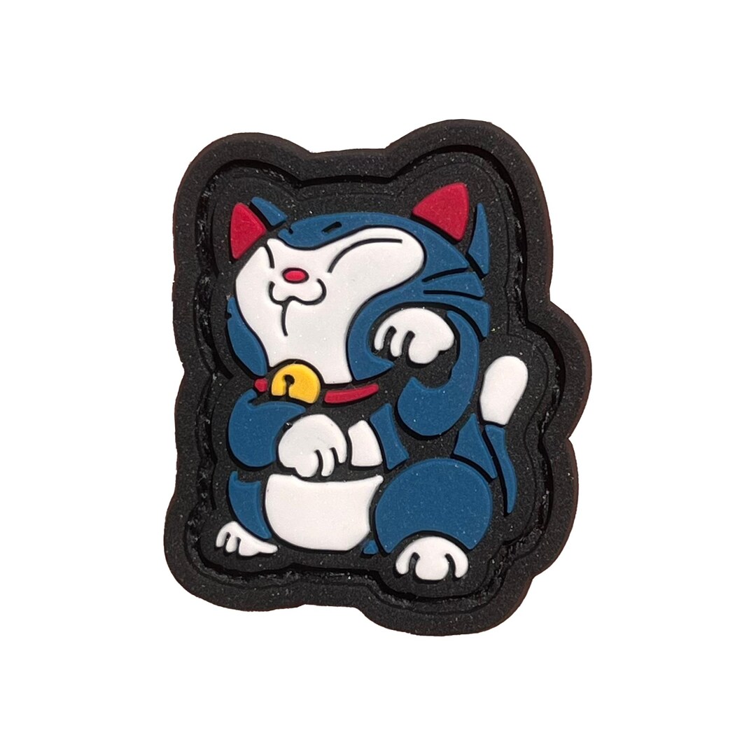 Doraemon Neko Ranger Eye Patch, Velcro Morale Patch - Etsy