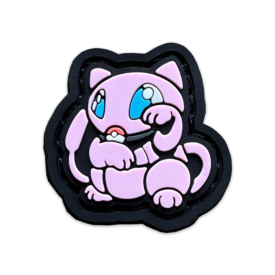 Psychic Pink Monster Neko Ranger Eye Patch, Hook and Loop Morale Patch ...