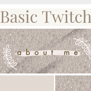 Beige Basic Twitch Banner - Etsy