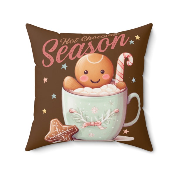 Hot Cocoa Pillow - Etsy