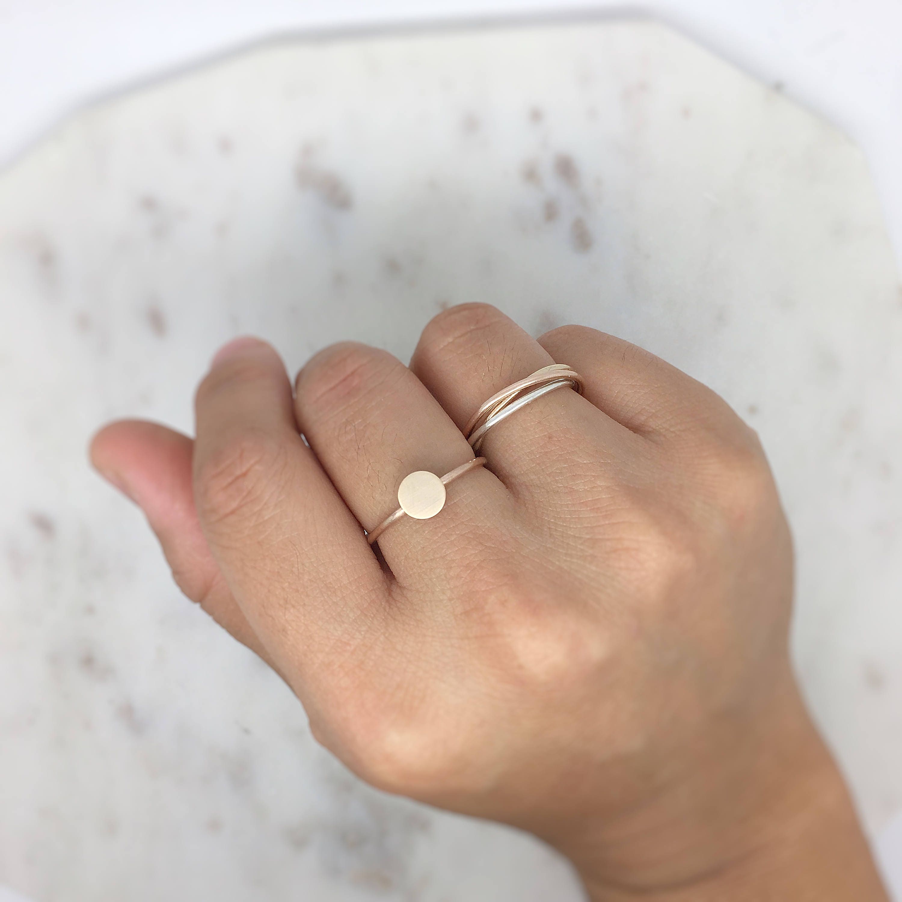 Signet Ring-signet Ring Woman-14k Gold Filled Signet | Etsy