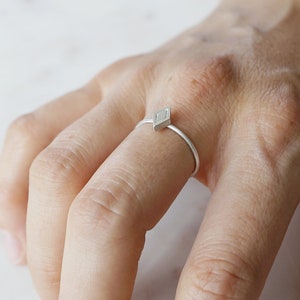 Small Signet Ring-signet Ring Woman-minimalist Silver Ring-dainty ...