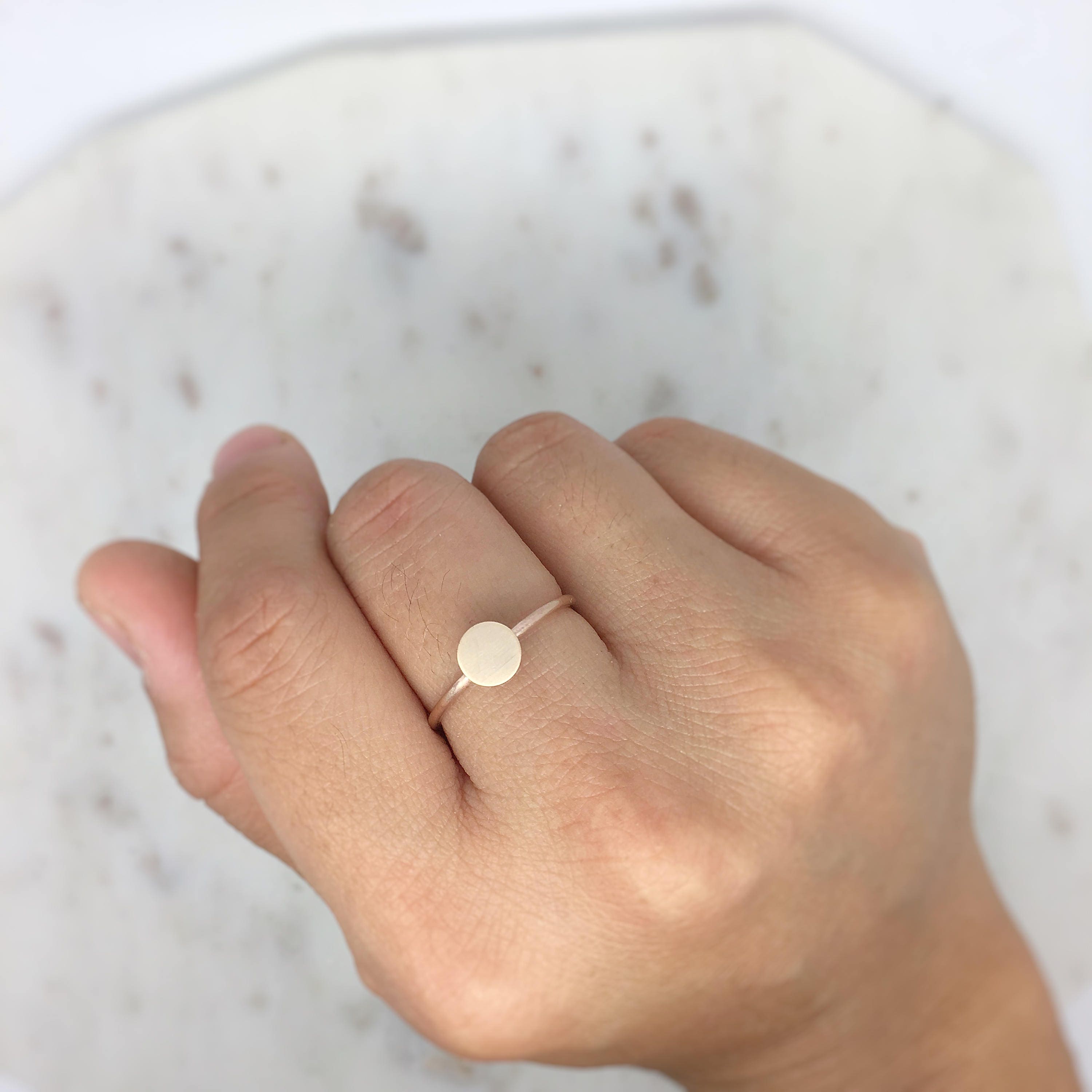 Signet Ring-signet Ring Woman-14k Gold Filled Signet | Etsy