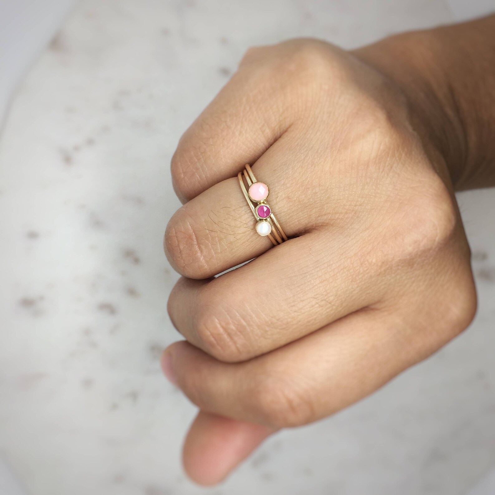 Pearl Ring in 14k Gold Filled-pearl Ring Gold-genuine Pearl - Etsy