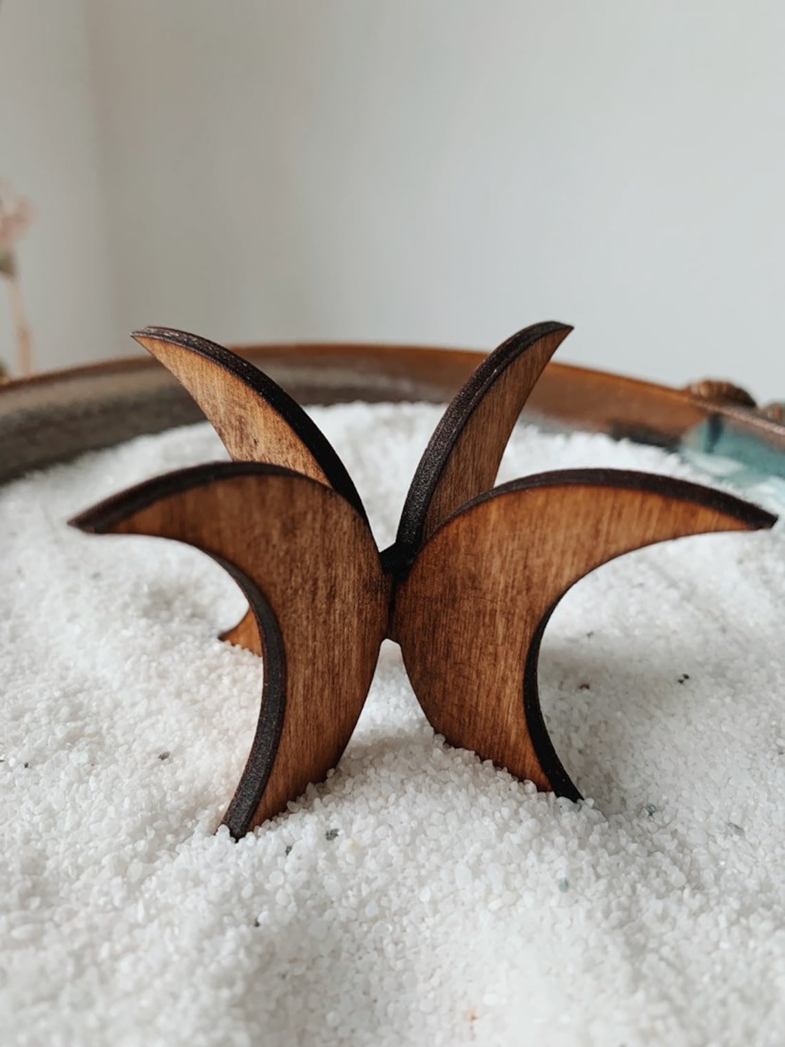 Wooden Moon Sphere Stand: Natural Wooden Stand Wood Stand for - Etsy