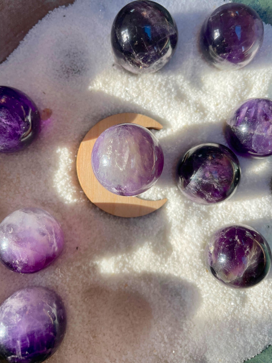 Mini Moon & Amethyst Crystal Bundle - Etsy
