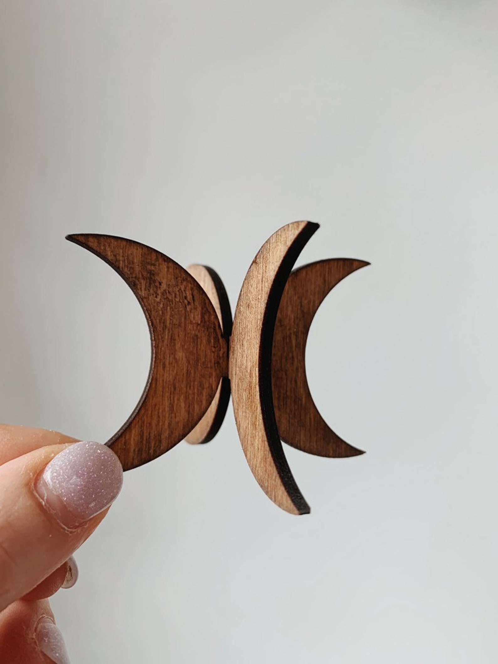 Wooden Moon Sphere Stand: Natural Wooden Stand Wood Stand for - Etsy