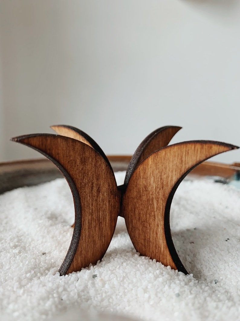 Wooden Moon Sphere Stand: Natural Wooden Stand Wood Stand for - Etsy UK