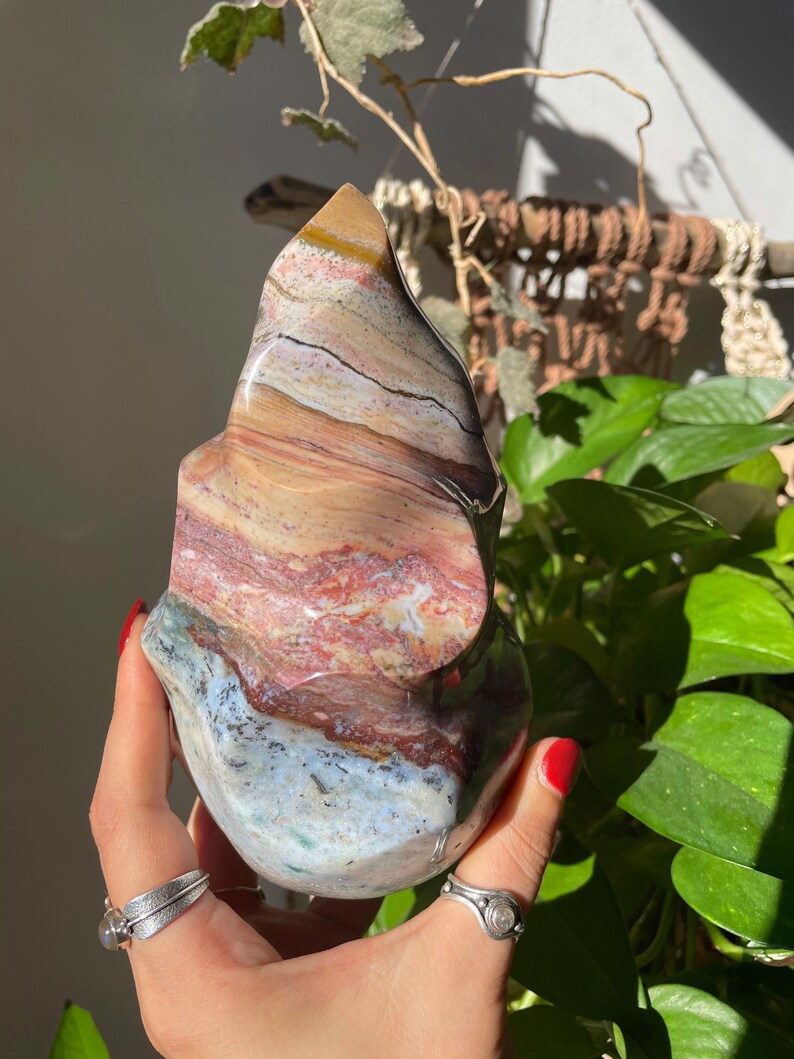 Grade A Ocean Jasper Flame #2 - Etsy
