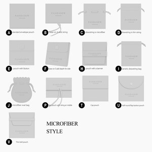 50pcs Light Gray Personalized Jewelry Packaging Pouch Custom Logo ...
