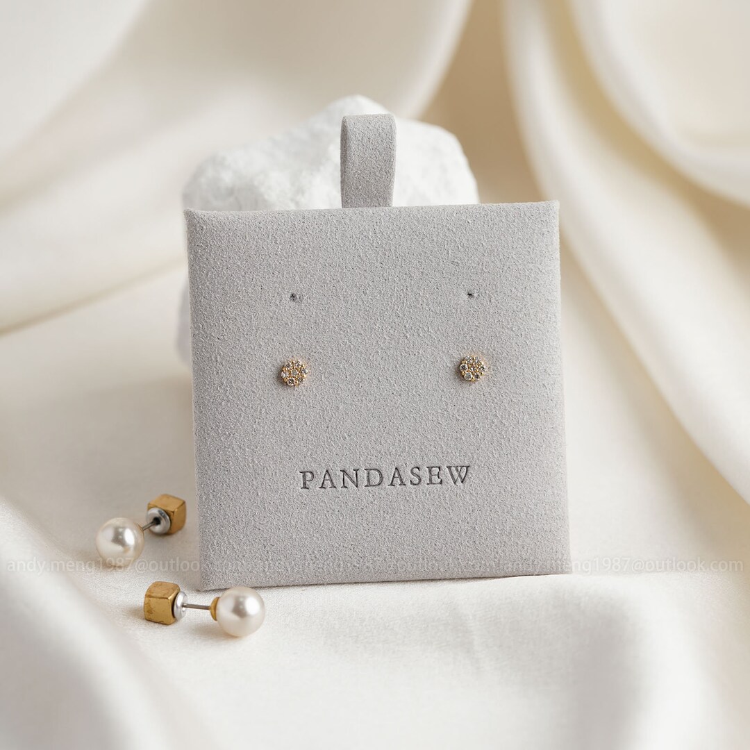 50pcs Custom Jewelry Insert Card Logo Printed Small Earrings and ...