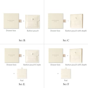 50pcs 9*9*3.5cm Paper Box Custom Jewelry Box With Bag Pouch ...