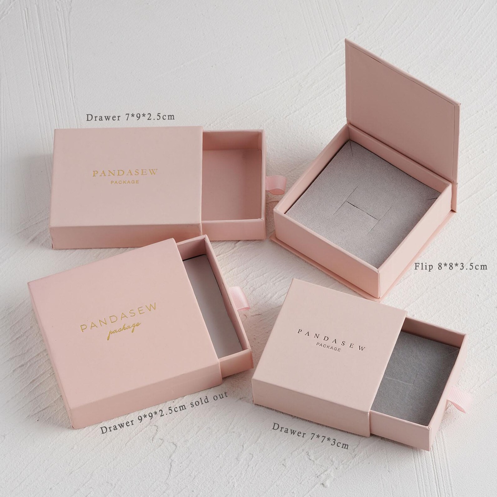 50pcs Pink Paper Box Drawer Cardboard, Flip Box - Etsy