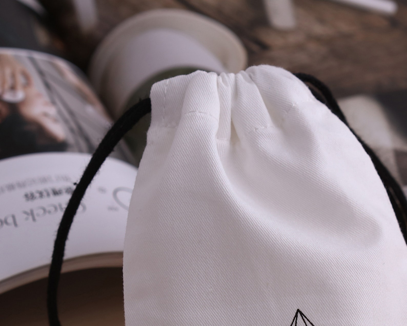 50 Custom Cotton Drawstring Pouch Personalized LOGO Printed | Etsy