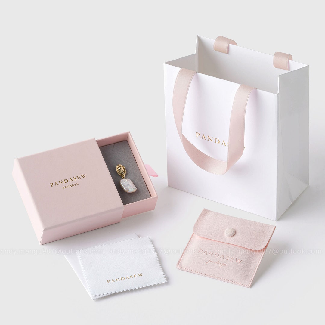 50 Sets Custom Jewelry Packaging: Paper Bag, Box, Pouch & Cloth - Etsy