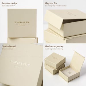50pcs 8*8*3.5cm Flip Paper Box Personalized Magnetic Jewelry Box With ...