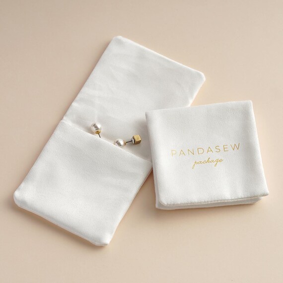 50pcs Flannel Cotton Pouch Envelope Flap Package Bag Custom | Etsy