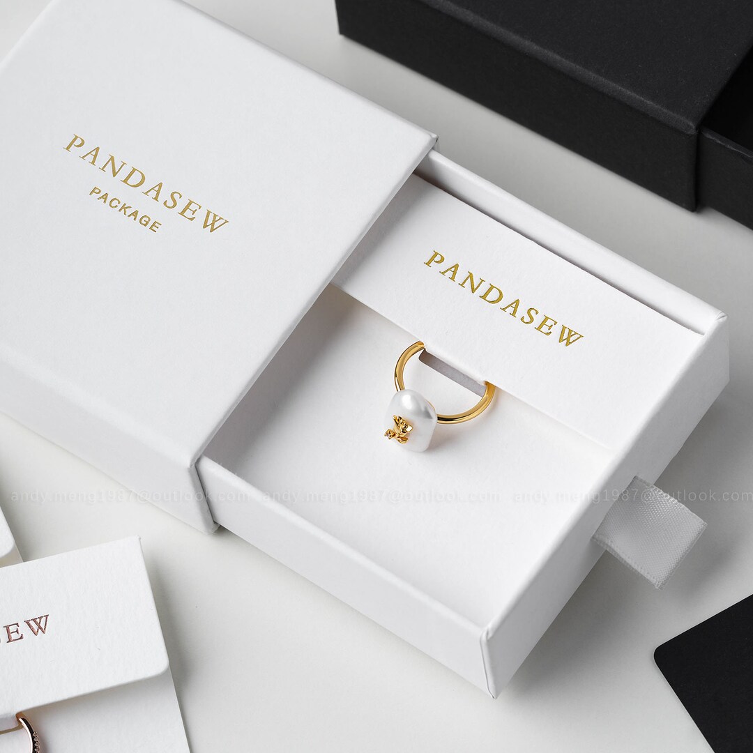 100pcs Ring Cards Pandasew Jewelry Package Custom Logo Jewelry Display ...