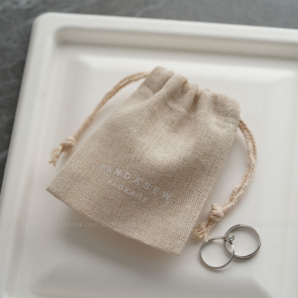 Linen Drawstring Bag - Etsy