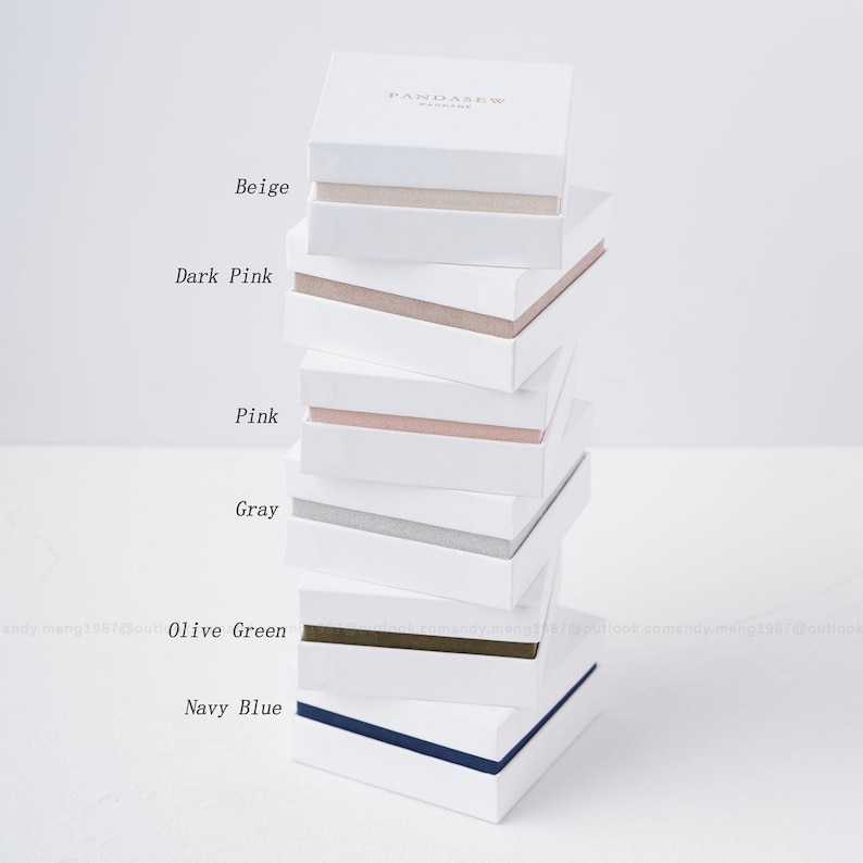 50pcs 8.5x8.5x4 Cm Suede Inside Paper Box With Removable Jewelry Pad ...
