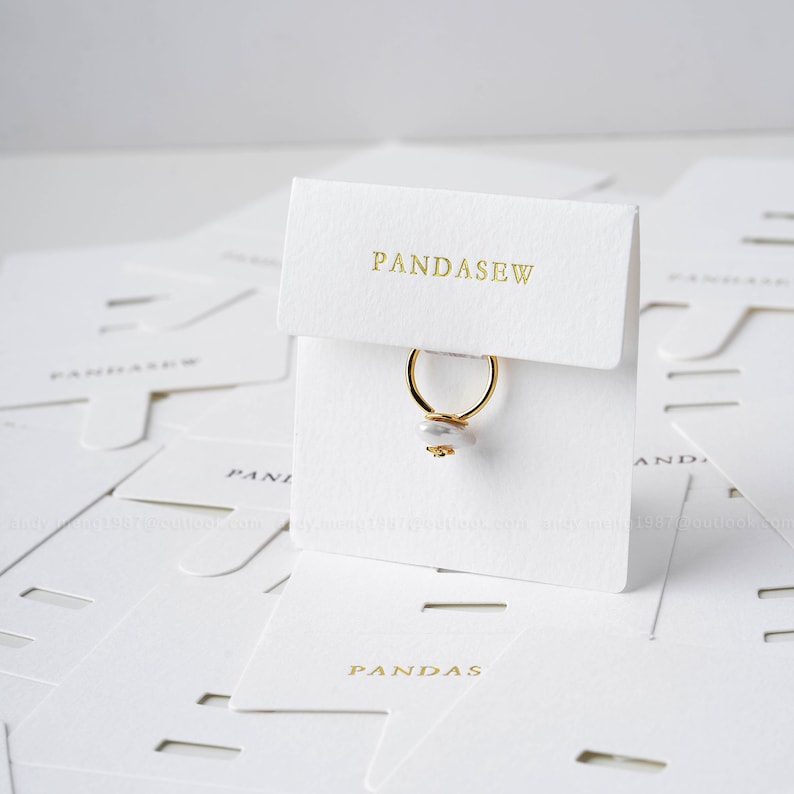 100pcs Custom Logo Ring Display Cards: Jewelry Packaging, Paper Tags - Etsy