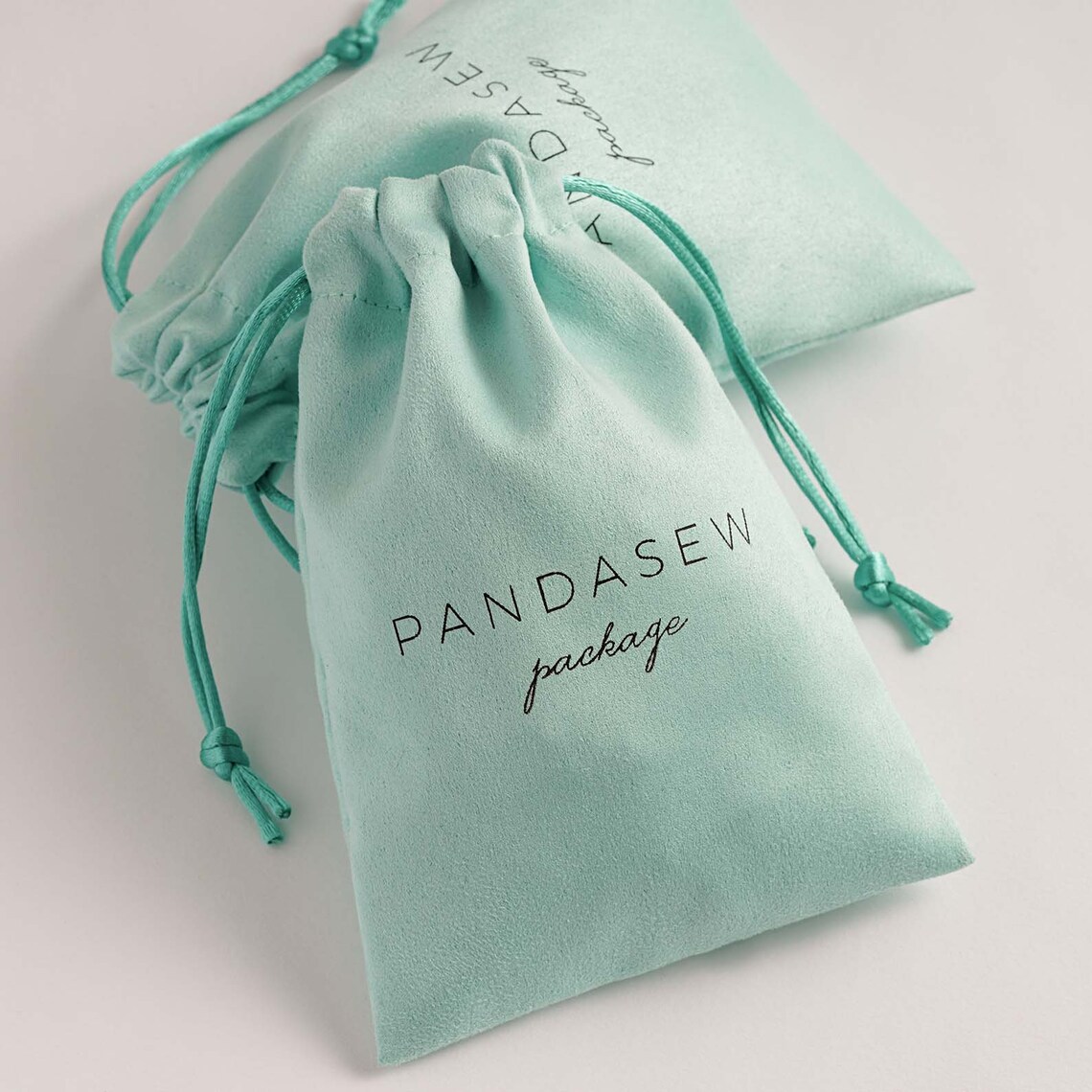 50pcs flannel personalized logo print custom drawstring bags | Etsy